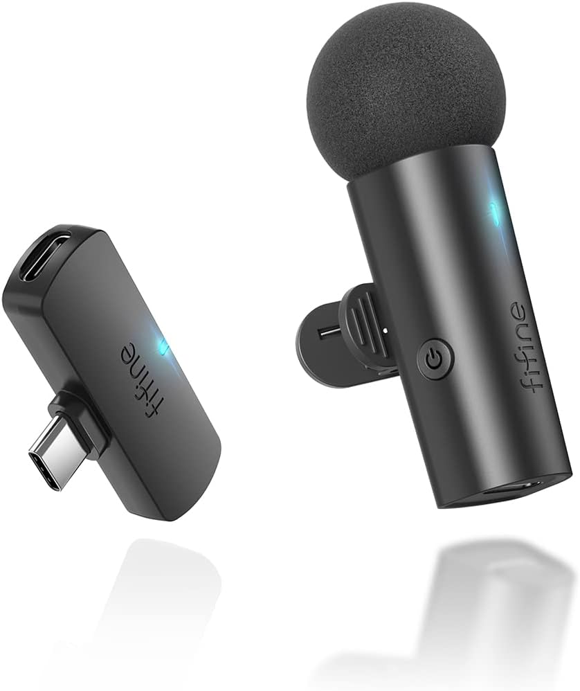 FIFINE M6 Wireless Microphone Lavalier Lapel System - Fifine Nepal